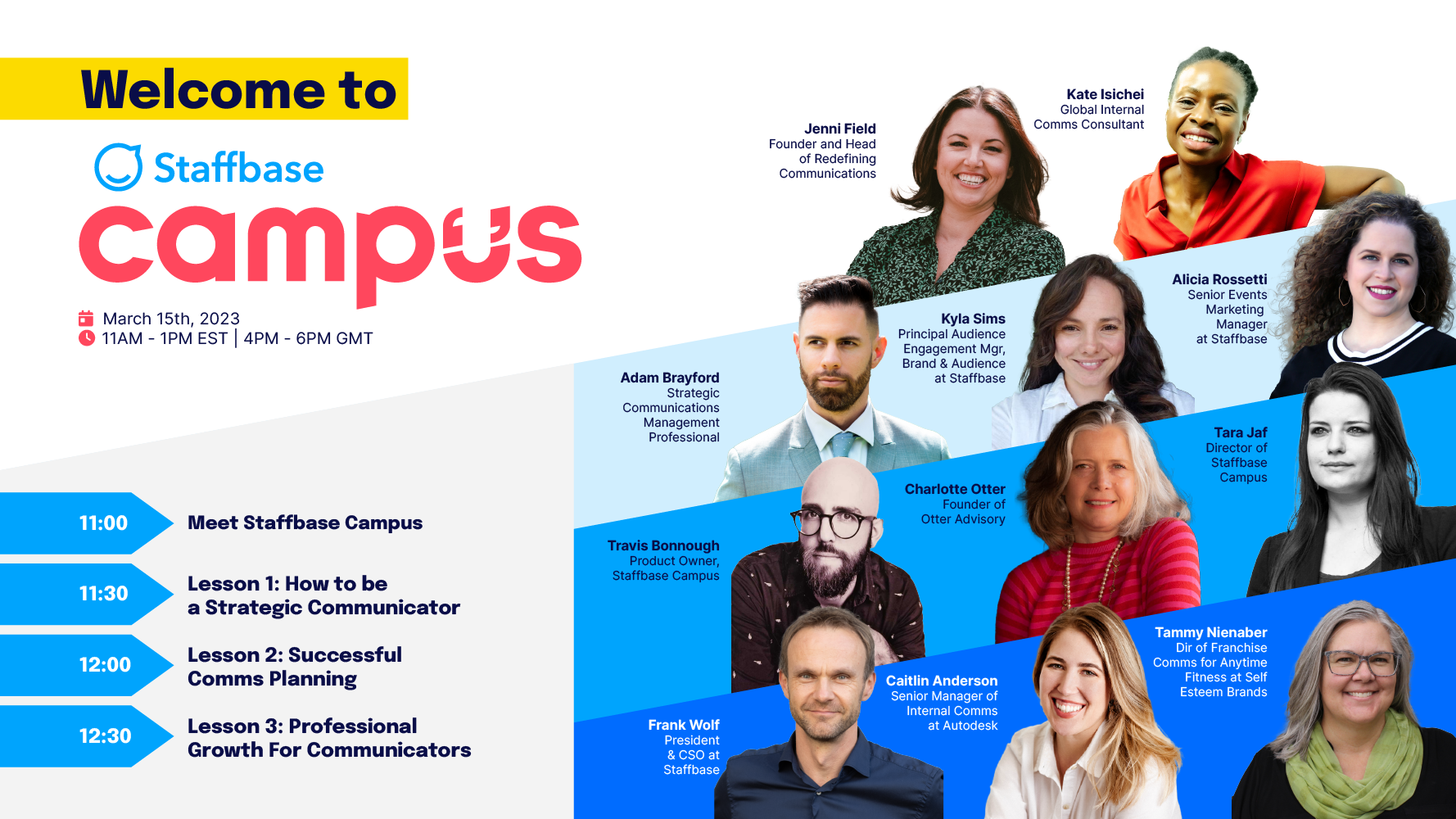 Watch this exciting virtual event to gain insight about Staffbase Campus!